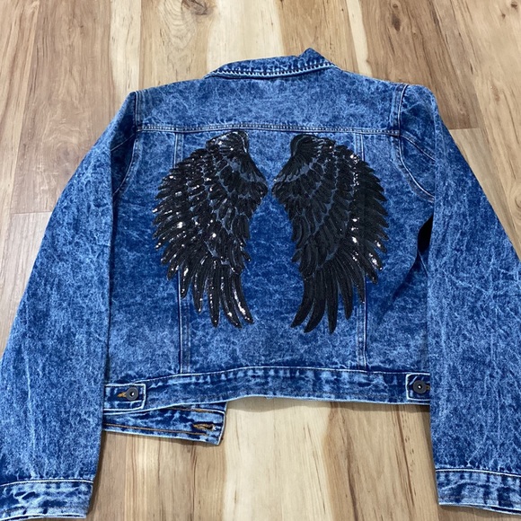 Jackets & Coats | Angel Wings Jean Jacket | Poshmark